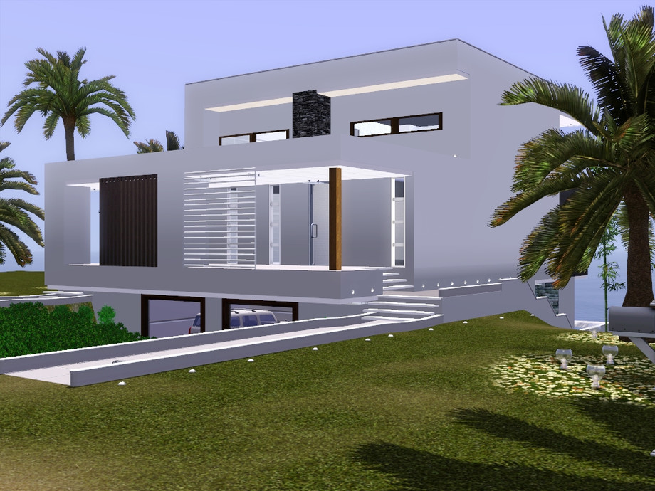 The Sims Resource | Modern Minimalist Villa