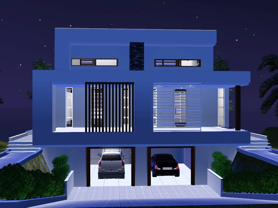 The Sims Resource | Modern Minimalist Villa