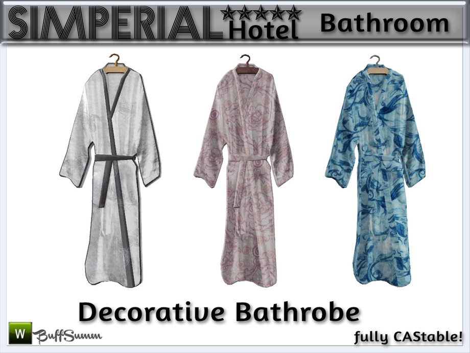 The Sims Resource | Simperial Bath Bathrobe