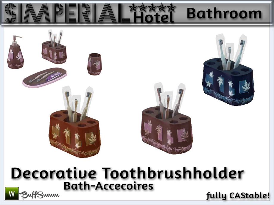 The Sims Resource | Simperial Bath Toothbrushglas