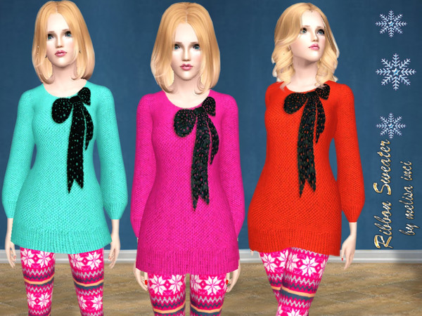 The Sims Resource - Ribbon Sweater