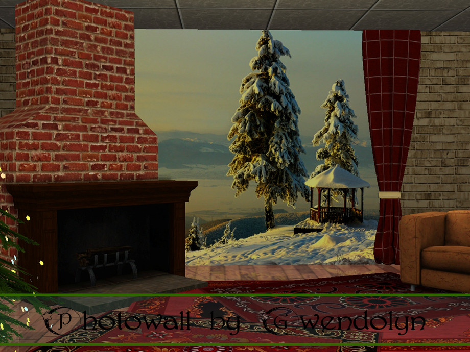 The Sims Resource | GW_photowall_Snowy winter_001