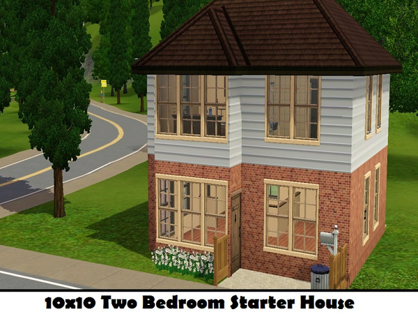 The Sims Resource | 10x10 2 Bedroom Starter House