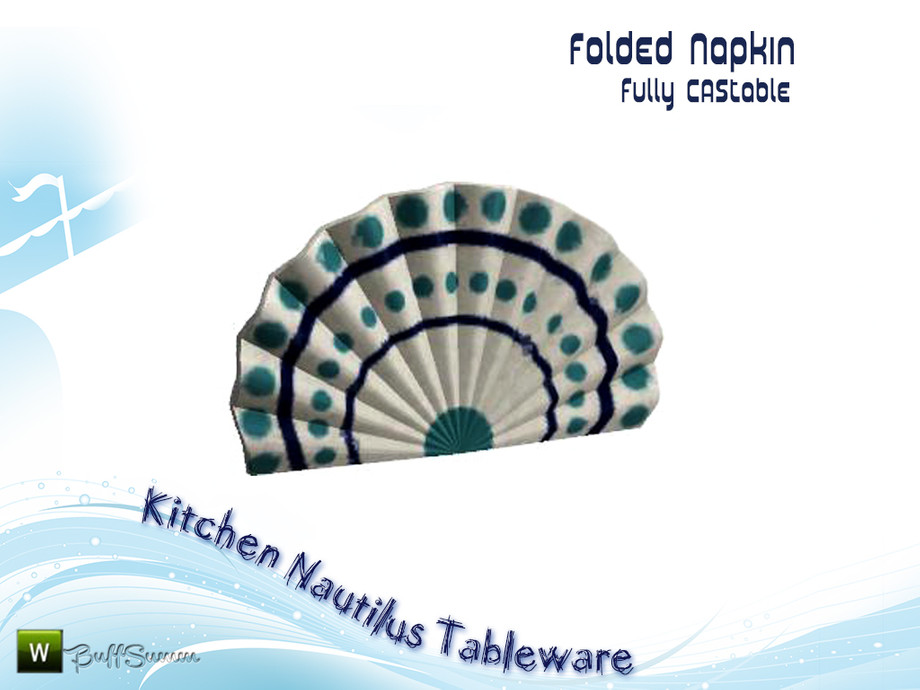 The Sims Resource | Kitchen Nautilus Napkin