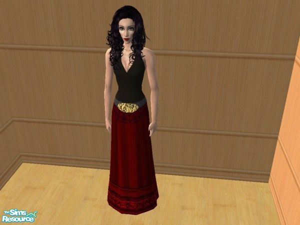 The Sims Resource - Gothic Formal Dress 2