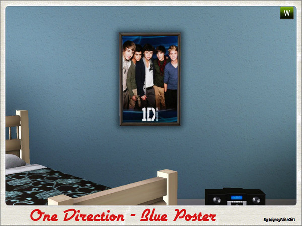 The Sims Resource | 1D Blue Poster