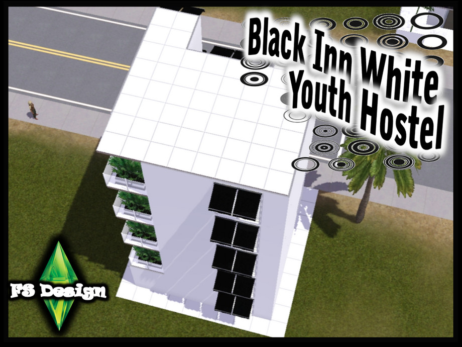 The Sims Resource | Black Inn White Youth Hostel