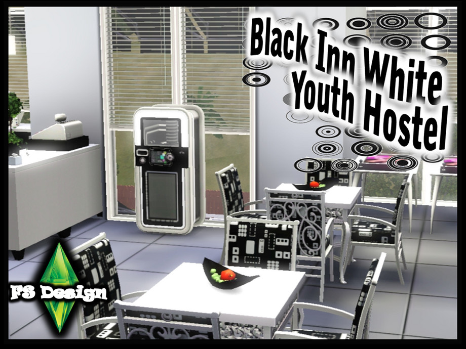The Sims Resource | Black Inn White Youth Hostel