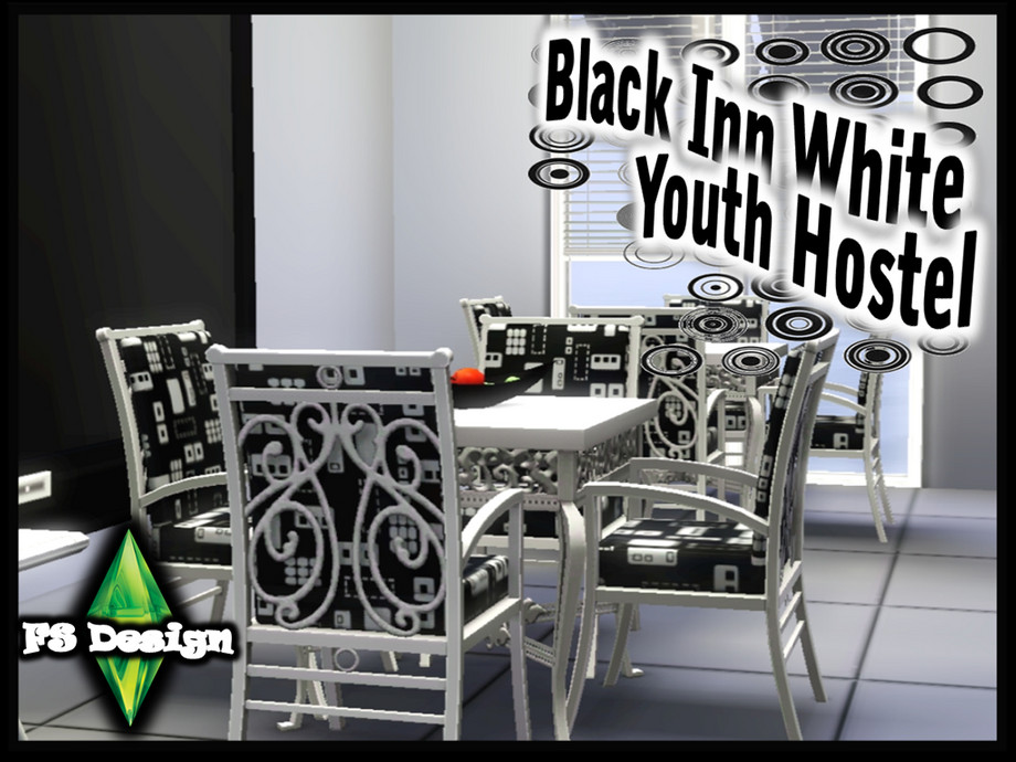 The Sims Resource | Black Inn White Youth Hostel