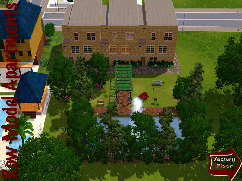 The Sims Resource | Row Model Apartments, no CC