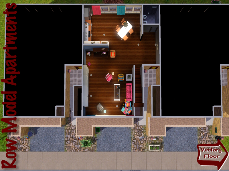 The Sims Resource | Row Model Apartments, no CC