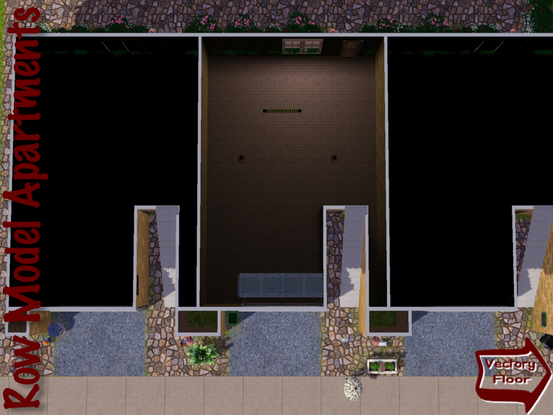 The Sims Resource | Row Model Apartments, no CC