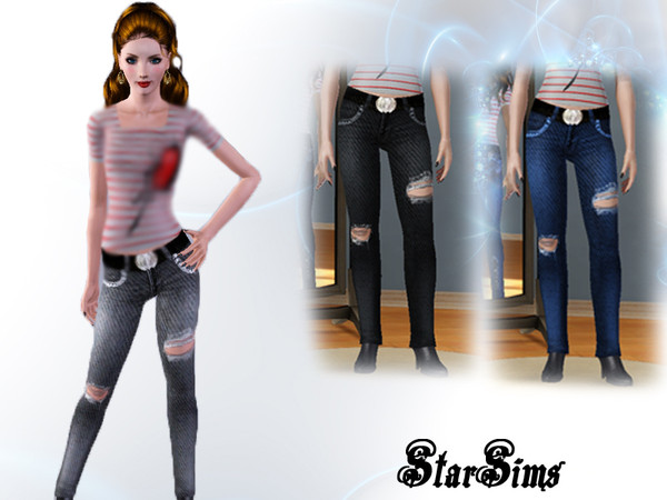 The Sims Resource | rebel jeans