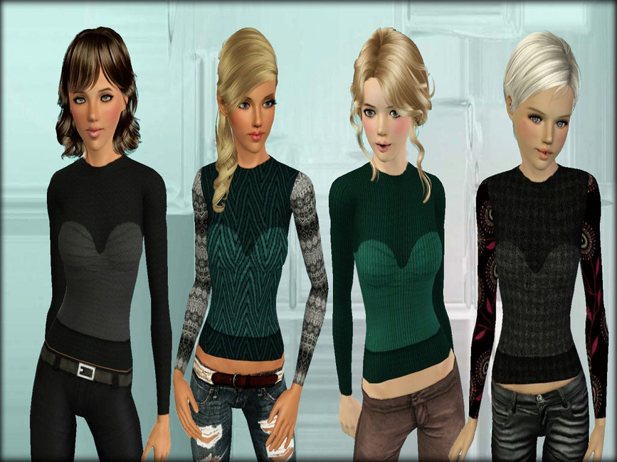 The Sims Resource - Sheer Top