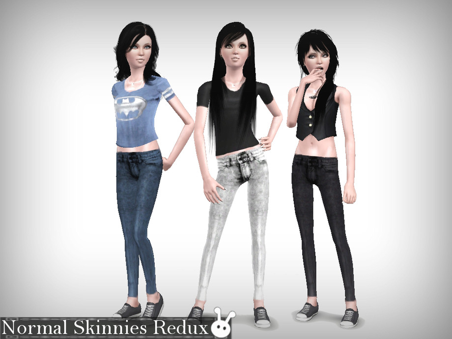 The Sims Resource | Normal Skinnies Redux Teen