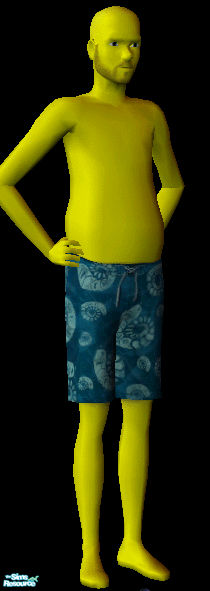 The Sims Resource - yellow \"Simpson\" skin
