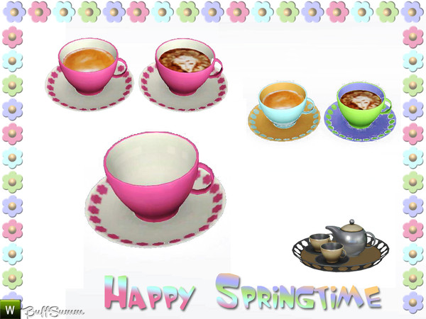 The Sims Resource | Happy Springtime Teacup