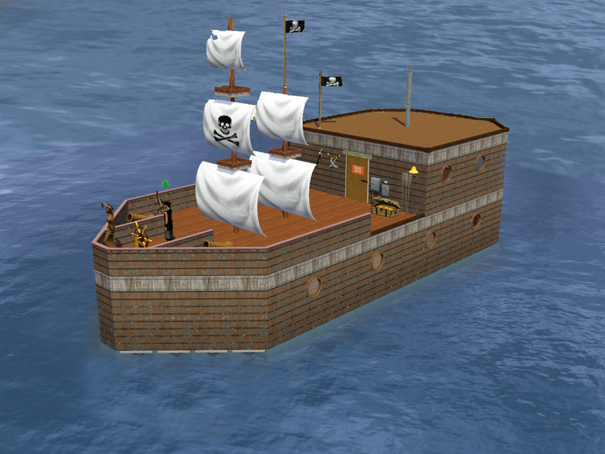 The Sims Resource - Pirate Ship Stuff