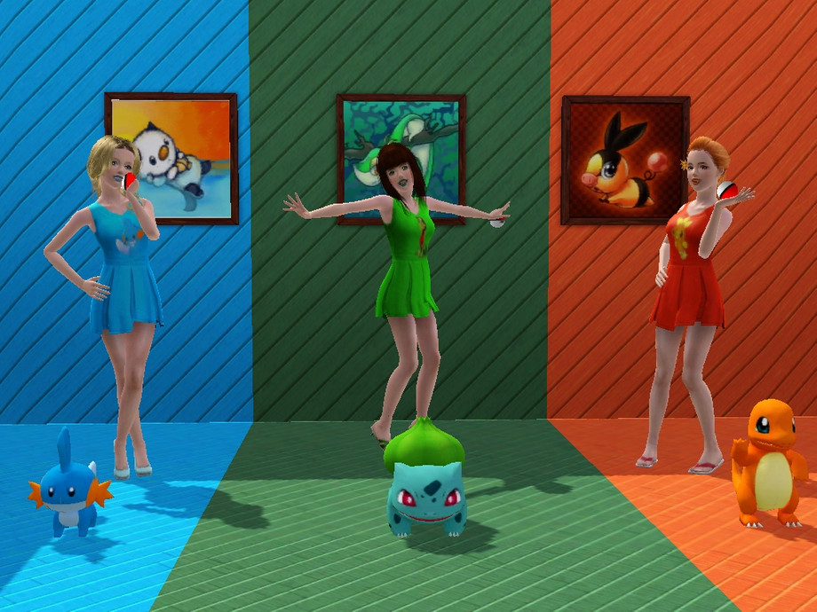 The Sims Resource | Pokemon Starter Dresses Teen