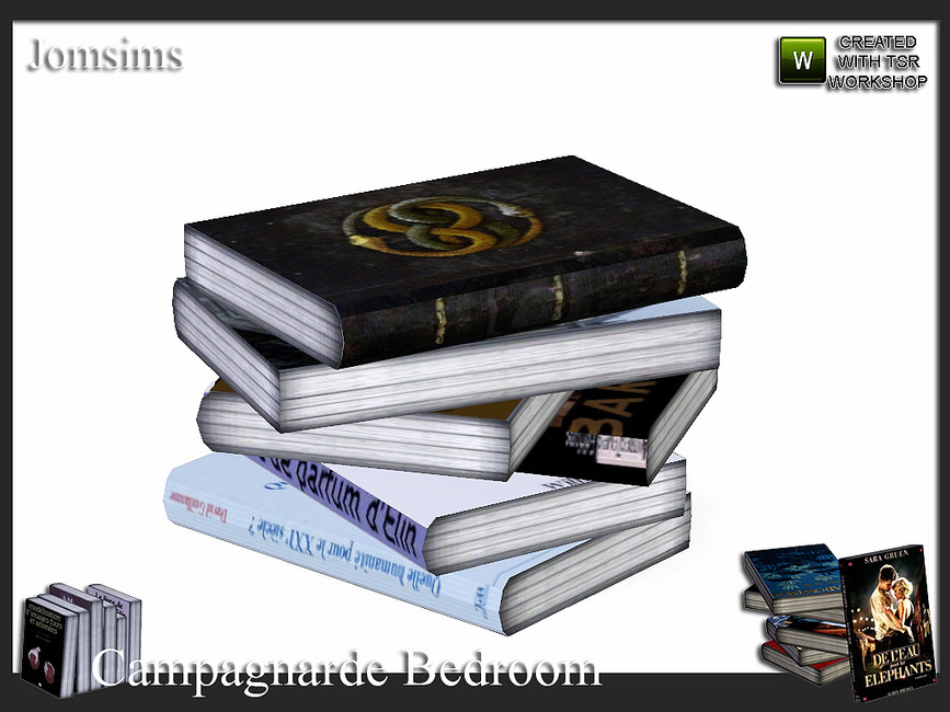 The Sims Resource - stack of book 2 campagnarde