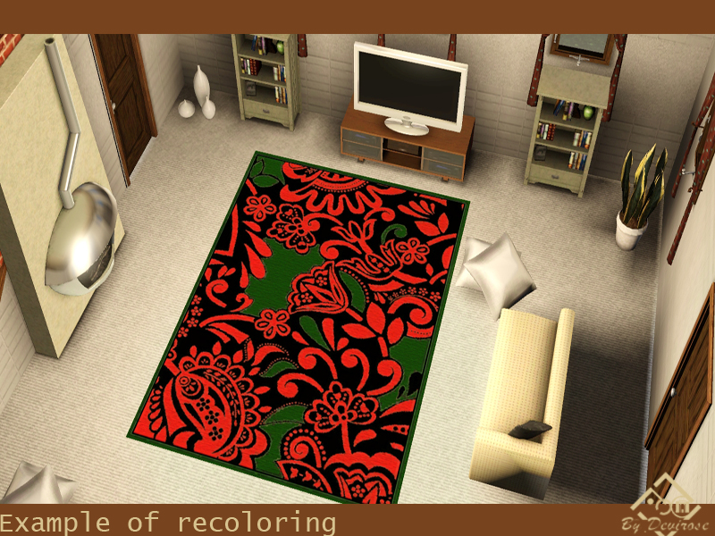 The Sims Resource | Flower Rug Collection 2