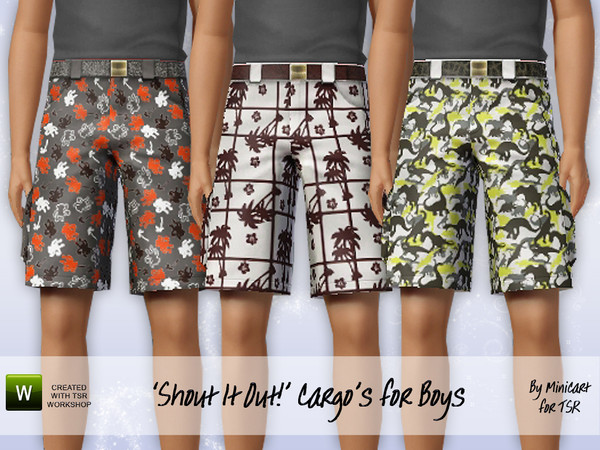 The Sims Resource | Shout It Out! Cargo's for Boys