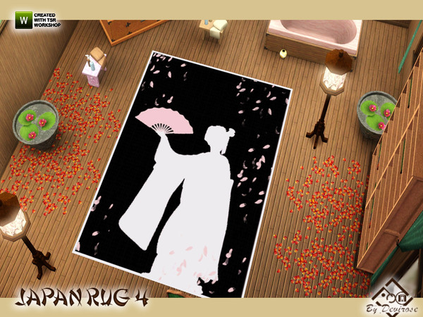 The Sims Resource - Japan Rug 4