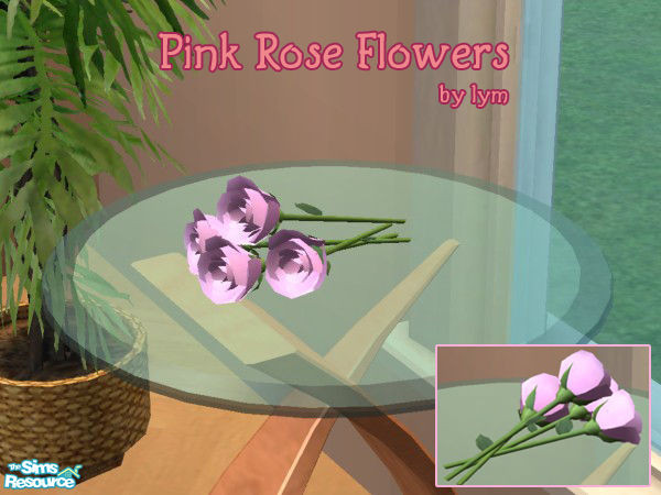 The Sims Resource - Rose Flowers Collection - Pink