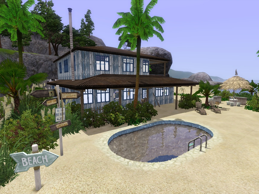 The Sims Resource - Spring Break Beach Hut