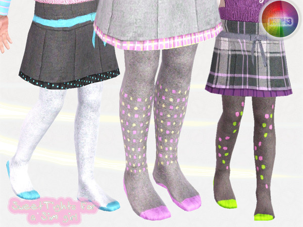 The Sims Resource | Sweet Tights for a Sim Girl (Fixed)