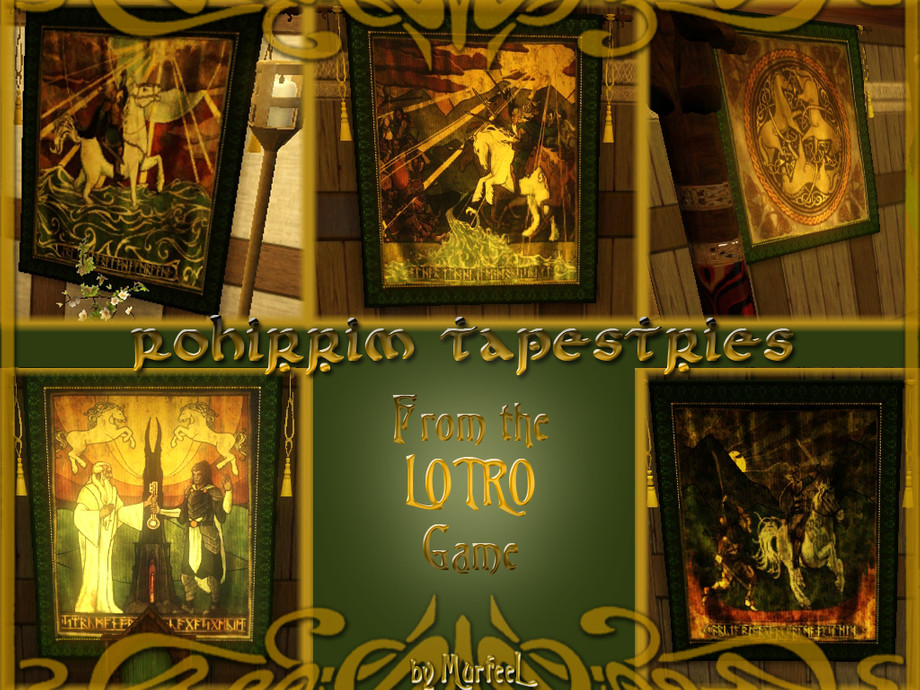 The Sims Resource | LOTR Online Inspired Rohan Tapestries