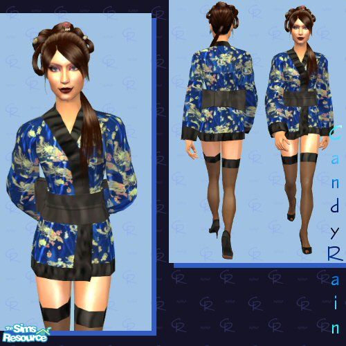 The Sims Resource - Sexy Geisha Girls - Blue