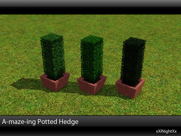 The Sims Resource | A-maze-ing Potted Hedge