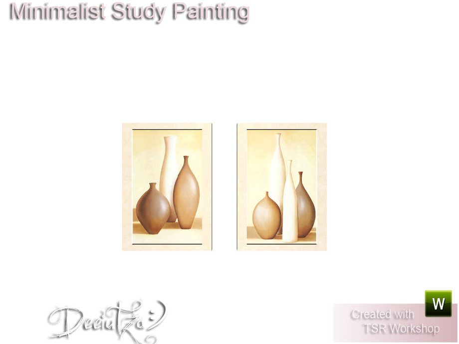 The Sims Resource | Minimalist Study Painting