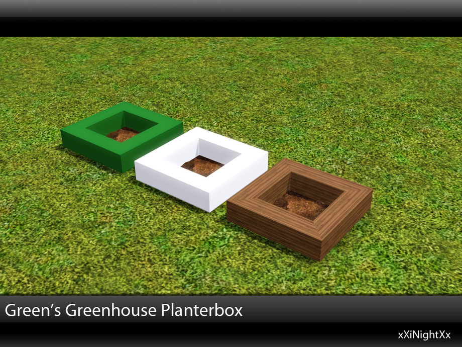 The Sims Resource | Green's Greenhouse Planterbox