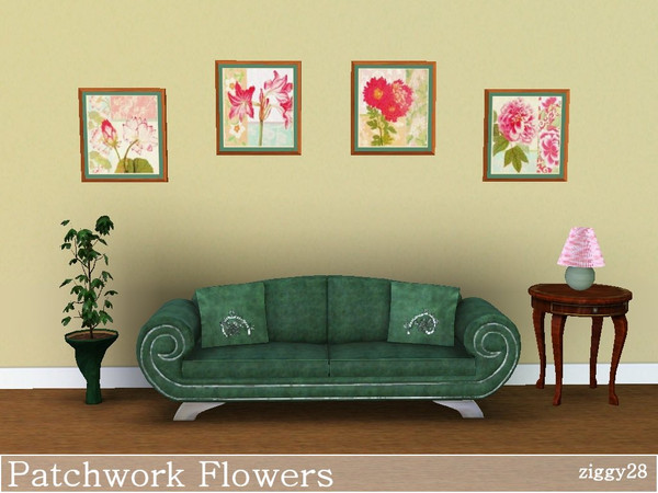 The Sims Resource | Patchwork Flowers