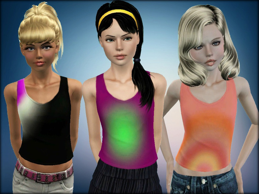 The Sims Resource - Star Burst Tank Top *Teen*