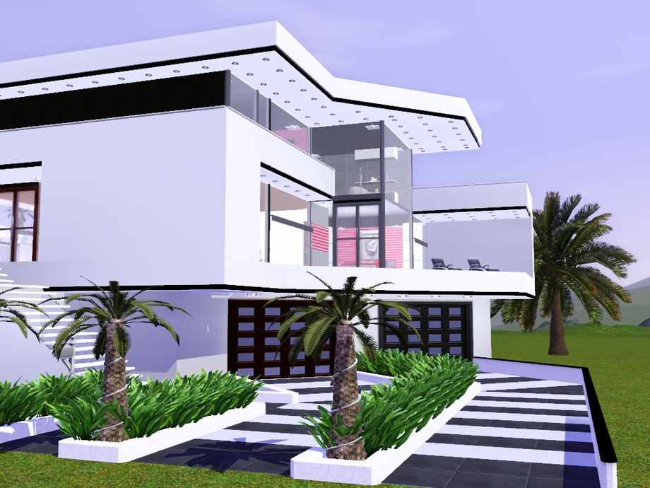 The Sims Resource - Modern Minimalist Villa 1300