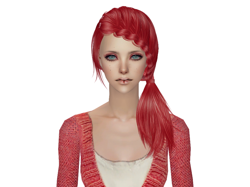 The Sims Resource - Skysims Hair 101 Red