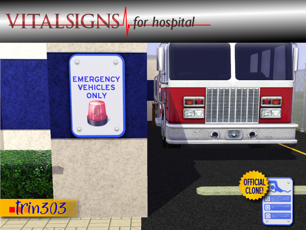 The Sims Resource | Vital Signs: Emergency Vehicles Only