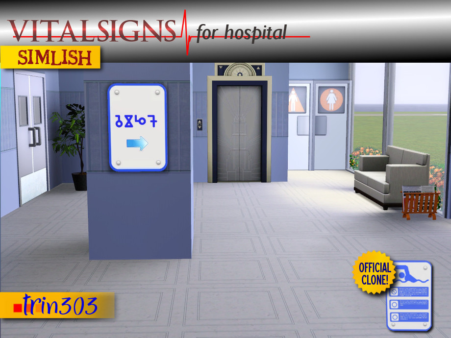 The Sims Resource - Vital Signs Simlish: Exit Left