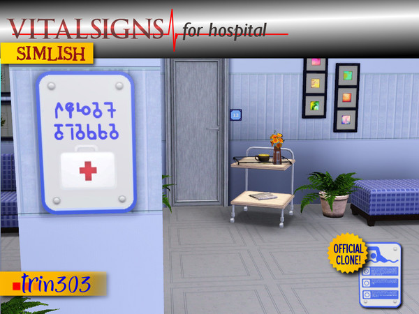The Sims Resource | Vital Signs Simlish: Quiet Please