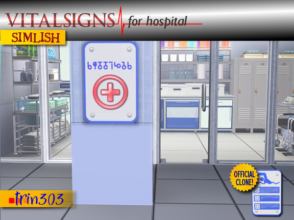 The Sims Resource | Vital Signs Simlish: Supplies