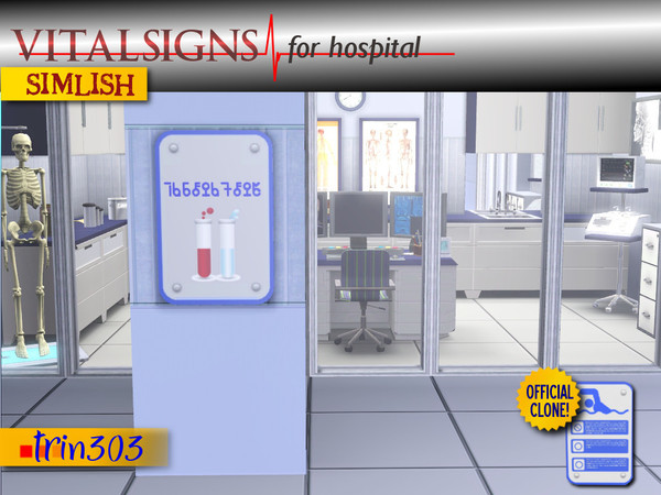 The Sims Resource | Vital Signs Simlish: Laboratory