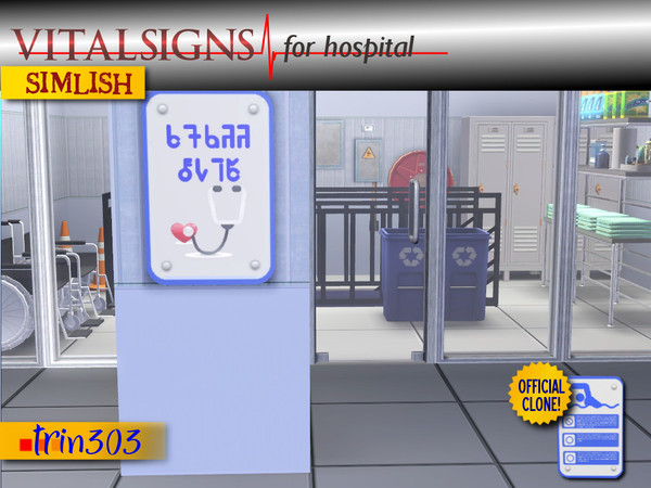The Sims Resource - Vital Signs Simlish: Staff Only