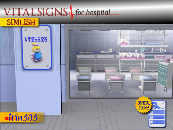 The Sims Resource - Vital Signs Simlish: Nursery