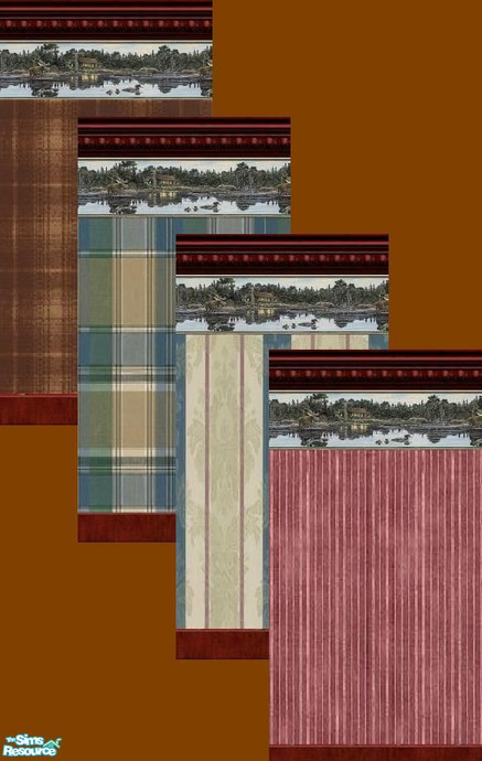 The Sims Resource | D73070_Outdoorsy Borders Walls