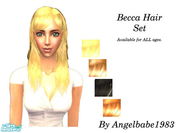 The Sims Resource | Becca Hair Set