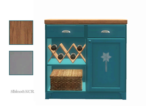 The Sims Resource - Clive Kitchen - Counter 1 door, 3 drawers