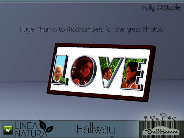 The Sims Resource - Linea Natura Hallway Pictureframe